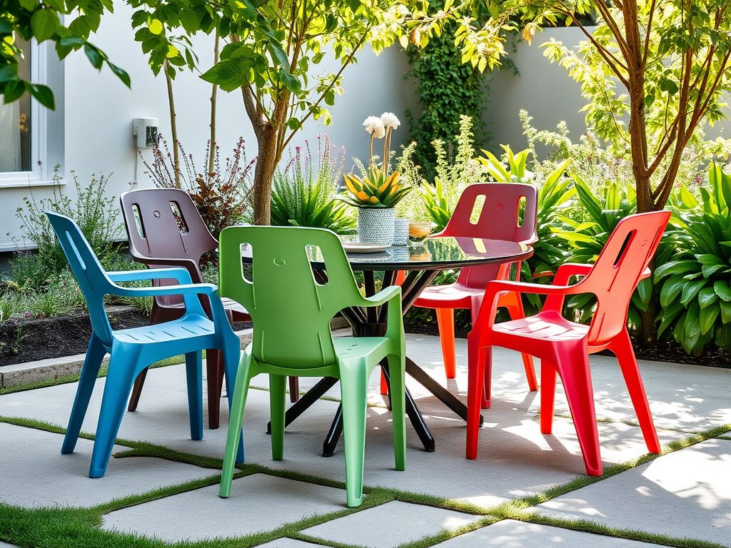 Durable, Stylish, Space-Efficient Stackable Outdoor Chairs